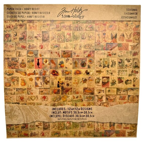 Tim Holtz | Office | Tim Holtz Ideaology Seasonal Kraft Resist Paper ...